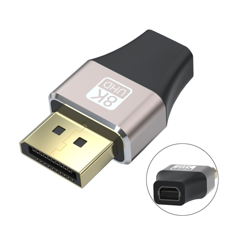 JUNSUNMAY 8K 60Hz Male Displayport to Female Mini Displayport Adapter ...