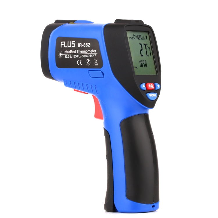 FLUS IR-862 -50～1350℃ Digital Infrared Non-contact Laser Handheld ...