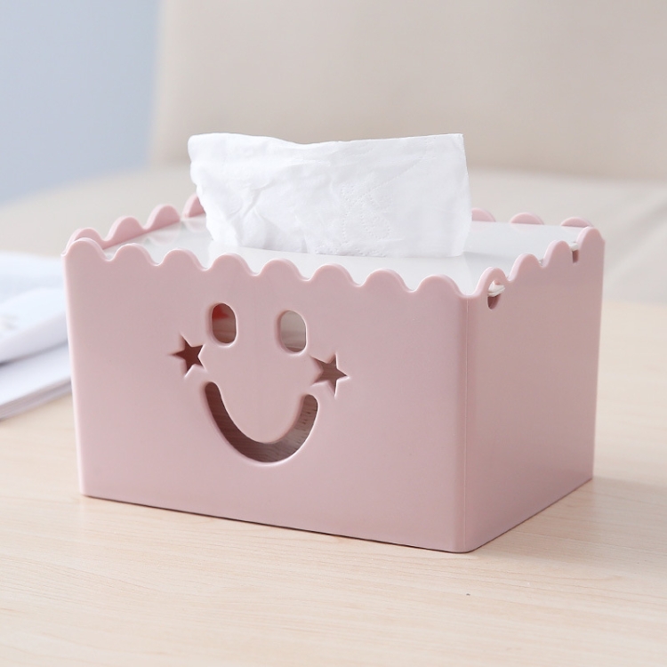 Cute Cartoon Multi-function Flip-style Smiley Tissue Box Living Room ...