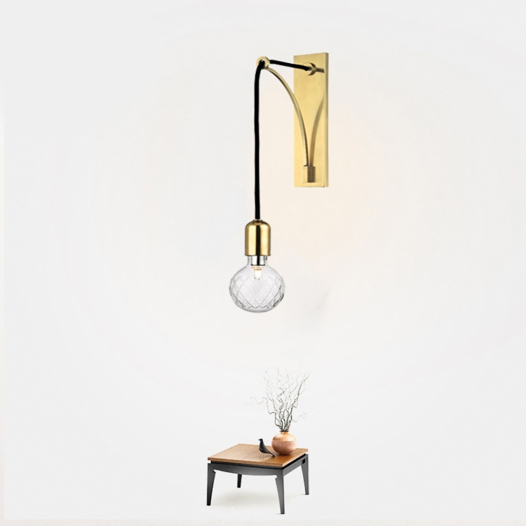 E27 LED Round Glass Ball Wall Light Corridor Wall Lamp