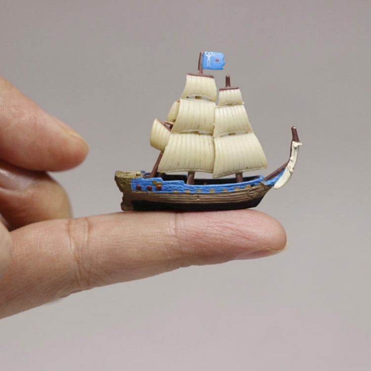 Mini Simulation Ocean Sailing Trumpet Retro Dhow Pirate Ship Model ...