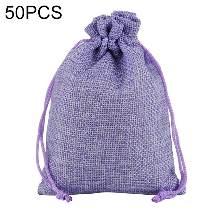 50 PCS Multi size Linen Jute Drawstring Gift Bags Sacks Wedding ...