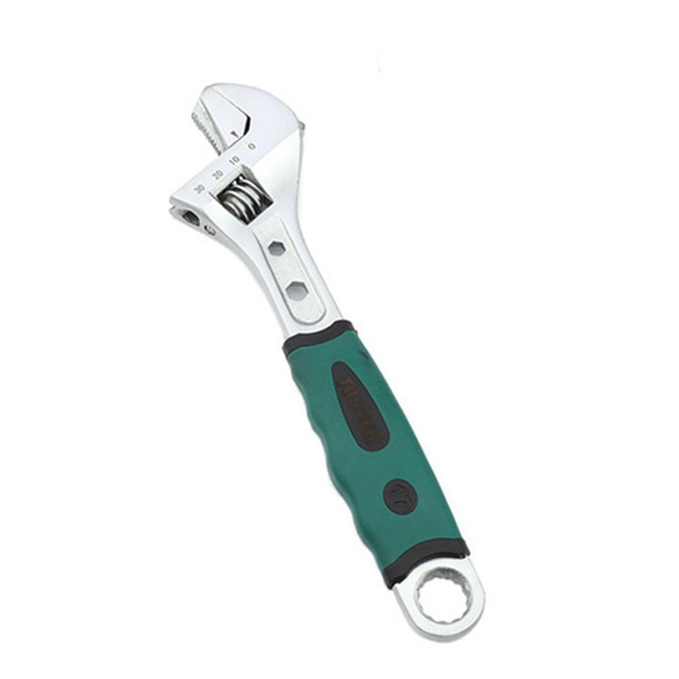 Multifunctional Water Pipe Wrench Movable Dual-purpose Spanner, Size:10 ...