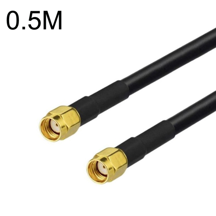 Cable adaptador coaxial RP-SMA macho a RP-SMA macho RG58, longitud del ...