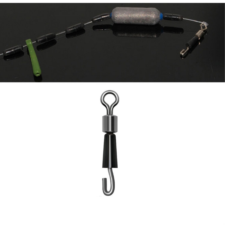 50 PCS Fishing Gear Accessories Quick Strand Clamp, Size:1.3 CM