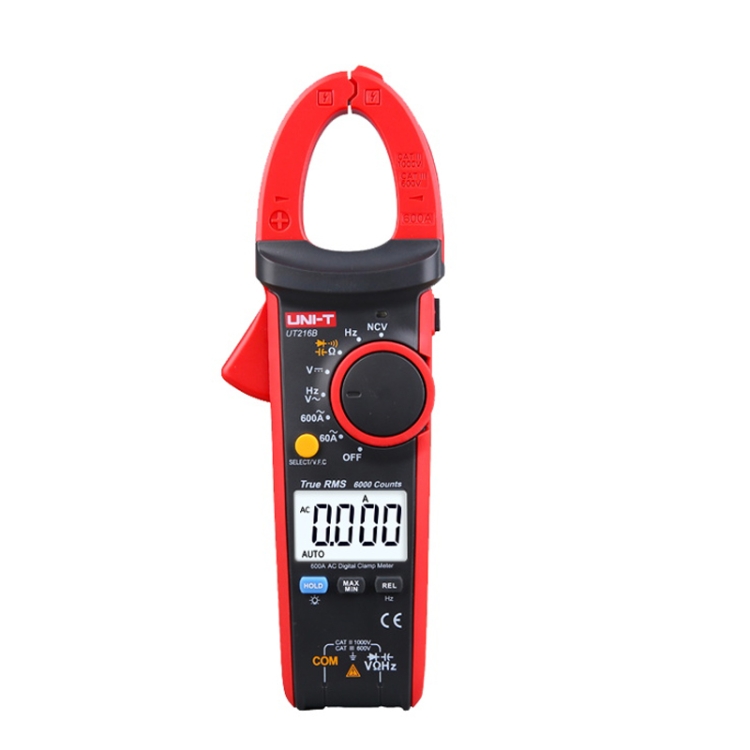 UNI-T UT216B 600A Digital Clamp Meter AC DC Voltage Detector