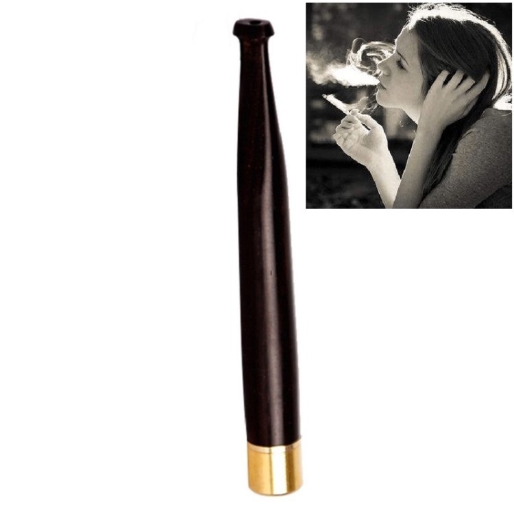 Ladies Twig Pull Rod Filter Can Wash Wood Sandalwood Long Cigarette ...
