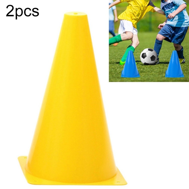10 PCS Futebol Obstáculo Sinal Tubo Espessando Cone Bloco de Estrada sem Furo, Tamanho: 18 x 14 ...
