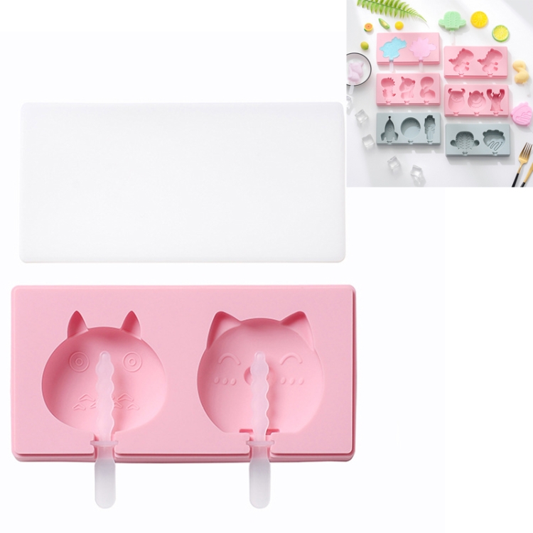 3 Pcs 수제 수제 Diy 만화 과일 뚜껑 실리콘 아이스크림 금형 만들기 아이스 트레이 스타일 이웃집 토토로 돼지 핑크