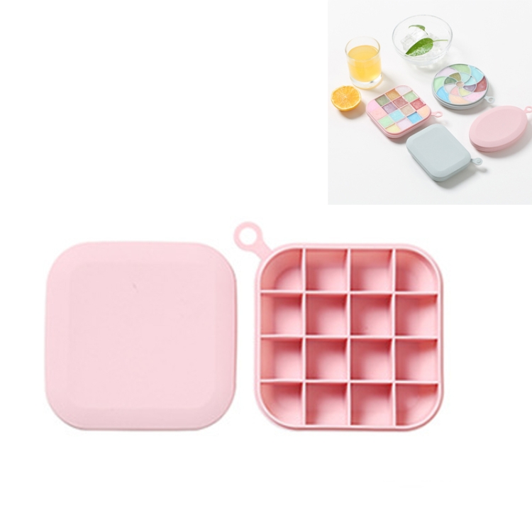 4 Pcs 홈 크리 에이 티브 기하학적 인 간단한 얼음 트레이 금형 뚜껑 Diy 아이스 큐브 수제 상자 스타일 사각형 핑크