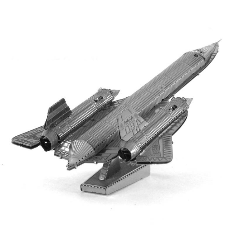 3 ชิ้น 3D Metal Assembly Model DIY Puzzle สไตล์: SR-71 Blackbird