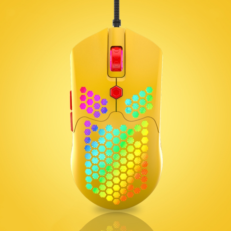 FREEDOM-WOLF M5 12000 DPI 6-butons Wasp Lightweight Wired Hollow Gaming ...