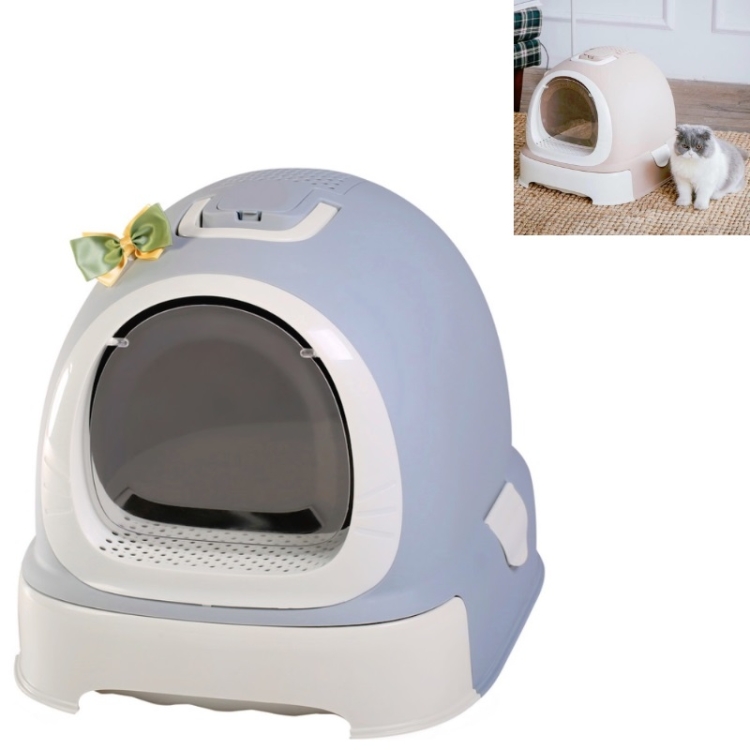 Extra Large Splash-proof Litter Box With Double-layer Deodorizing Pet ...