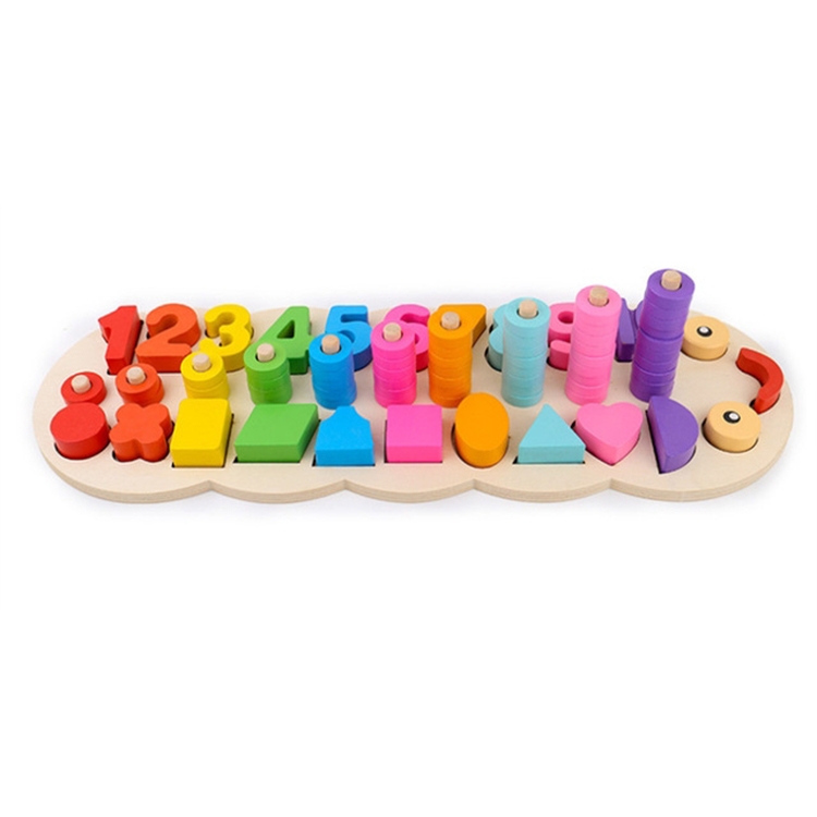 Children Wooden Montessori Materials Learning To Count Numbers Matching Digital Shape Match Early Education Teaching Math Toys A