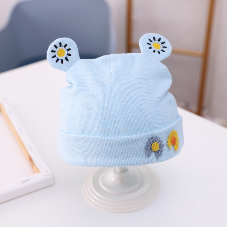 MZ9688 Daisy Embroidery Pattern Baby Skullcap Autumn Newborn Cap, Size ...