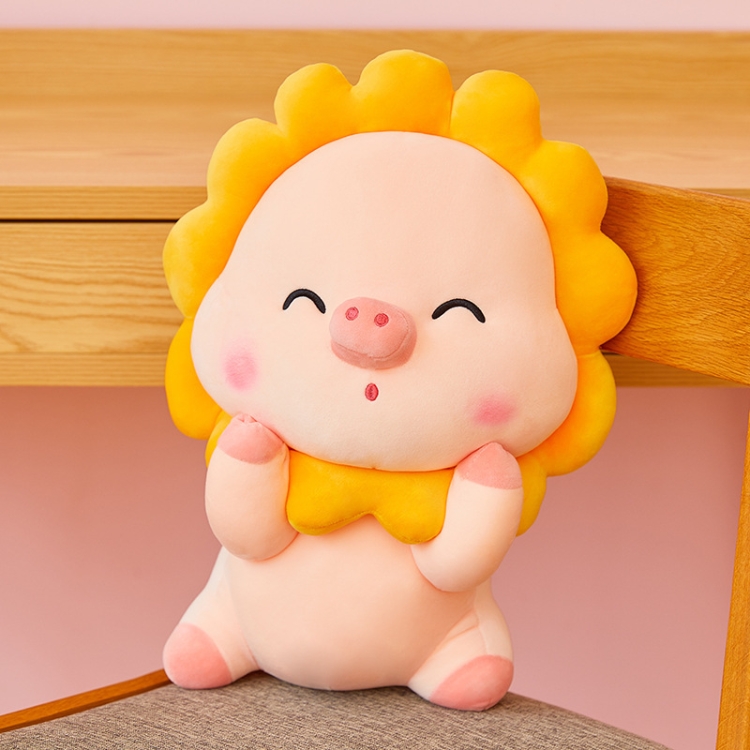 ตุ๊กตาหมูตุ๊กตาของเล่น Creative Sun Pig Doll Gift ความสูง: 40cm (สีเหลือง)