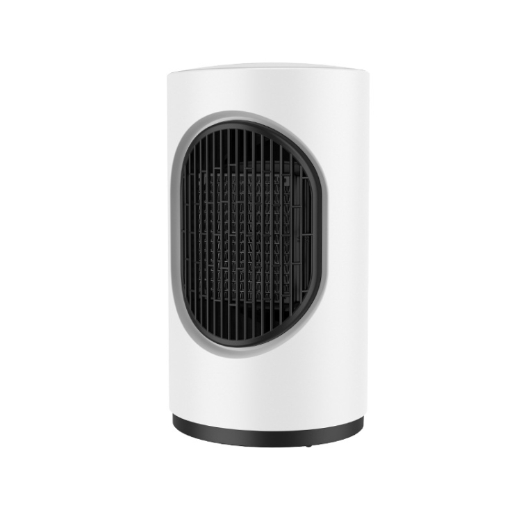 Home Office Can Shake Head Heater Desktop Mini Heater, EU Plug(Pearl White)