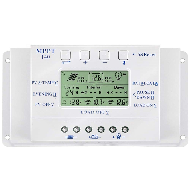 Controlador solar PWM MPPT T40-40A