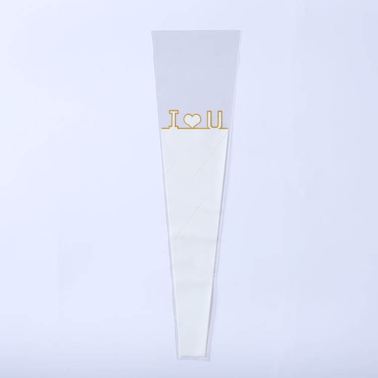 5 Bags Flower Packaging Bag Translucent Valentine Day Single Rose OPP ...