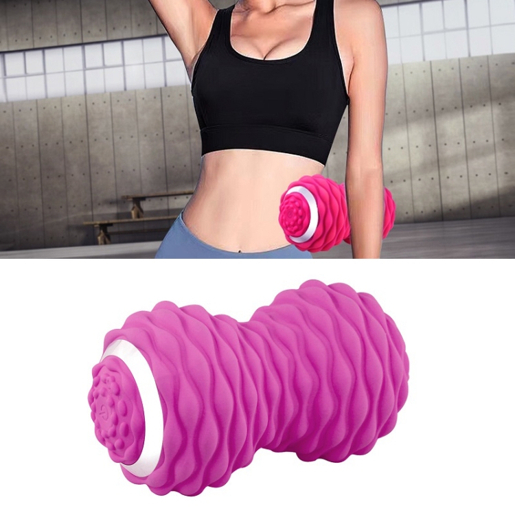 Massage Fitness Electric Silicone Massage Ball Muscle Relaxation Fascia Ball Peanut Shape Yoga