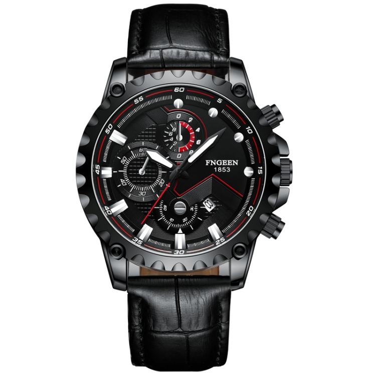 FNGEEN 5757 Men Waterproof Sports Fashion Stainless Steel Watch(Black ...