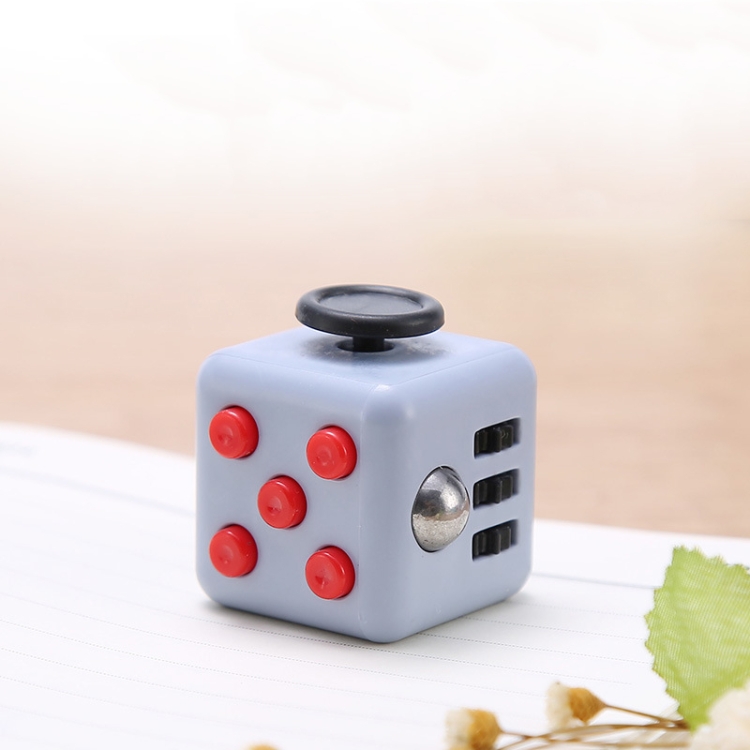 3 ชิ้น Decompression Cube Toy Adult Decompression Dice, สี: เทา + แดงและดำ