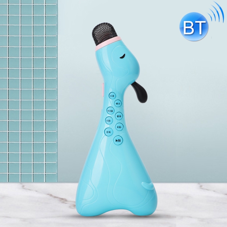 Children Bluetooth Microphone Singing Music Toys(Blue)