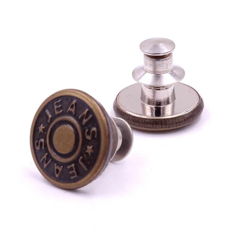 20 PCS 17mm Jeans Buttons Nail-Free Adjustable And Detachable Buttons ...