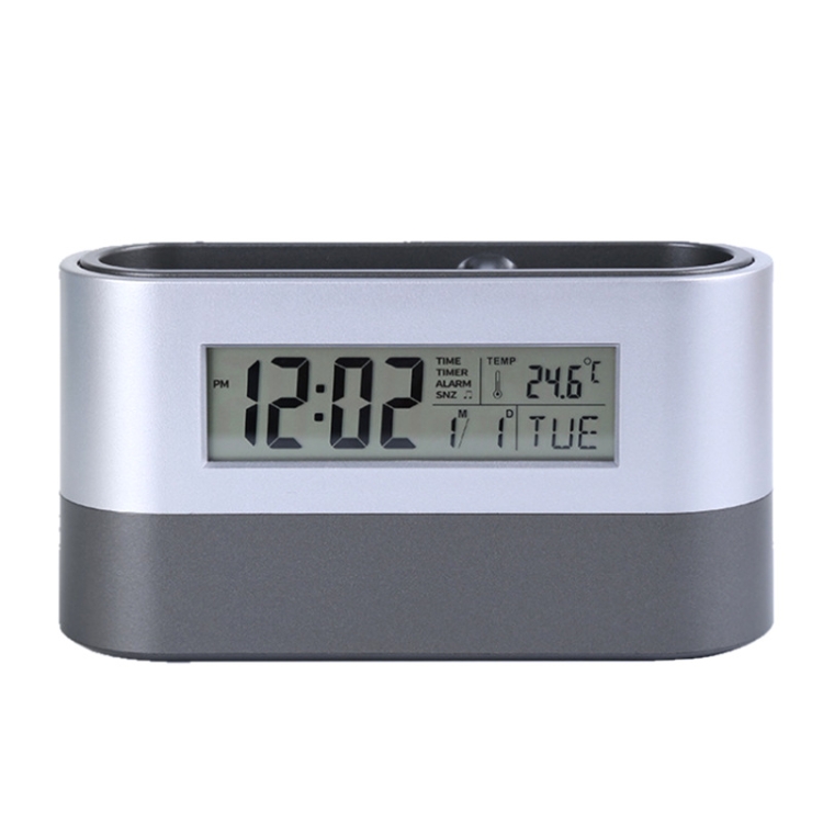 2078 Pen Holder LCD Electronic Clock Digital Office Display Temperature ...