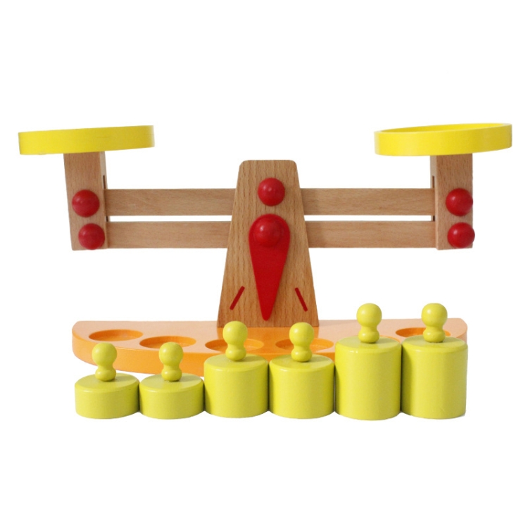 Niños Balance de madera escala Educación temprana Puzzle Padre-niño Toy ...