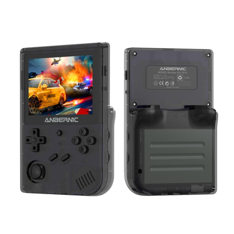 ANBERNIC RG351V 3.5 Inch Screen Linux OS Handheld Game Console (Black ...