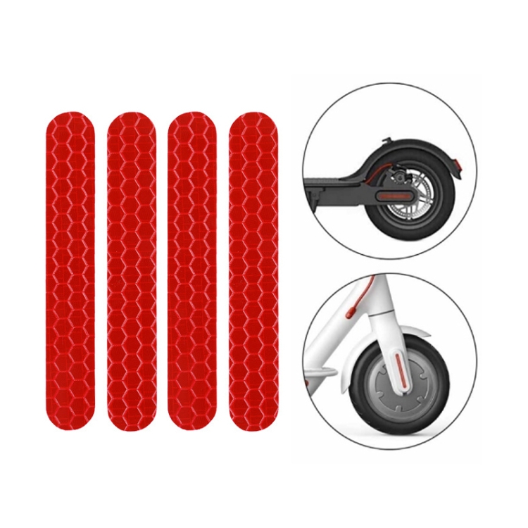 5 PCS Scooter Stickers Reflective Cursor Scooter Mudguard Reflective ...