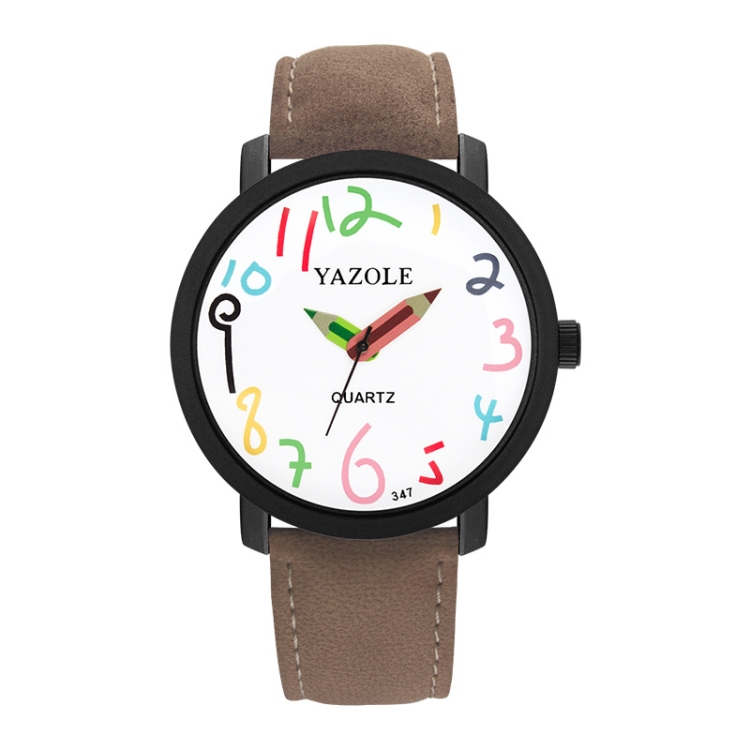 YAZOLE Personality Arabic Numeral Dial Student Watch Quartz Children ...