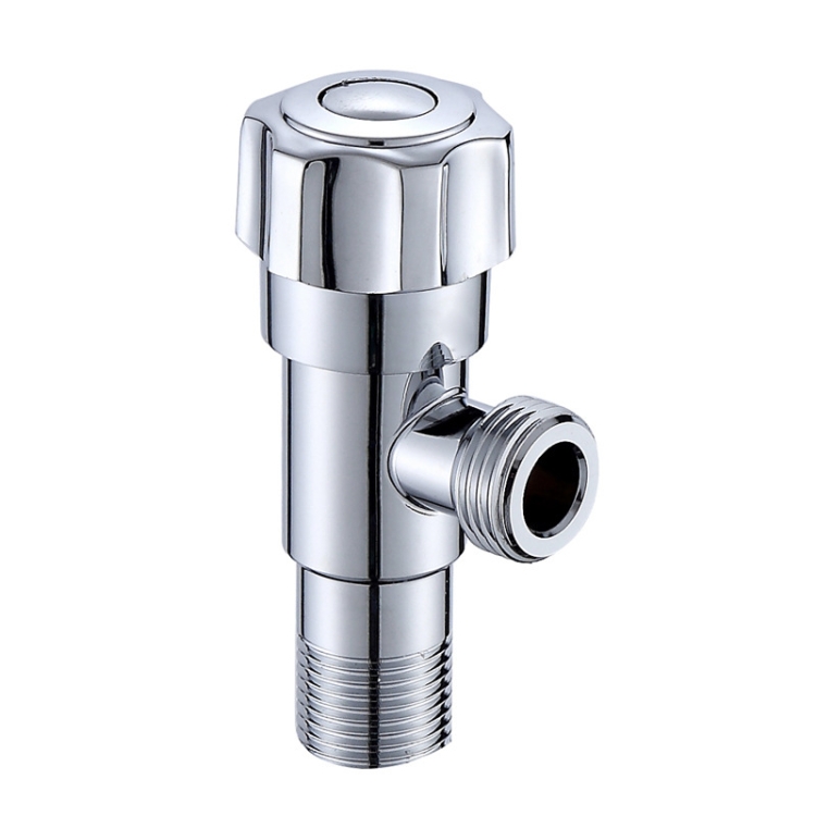 Stainless Steel Angle Valve Single Handle Electroplating Wire Drawing ...