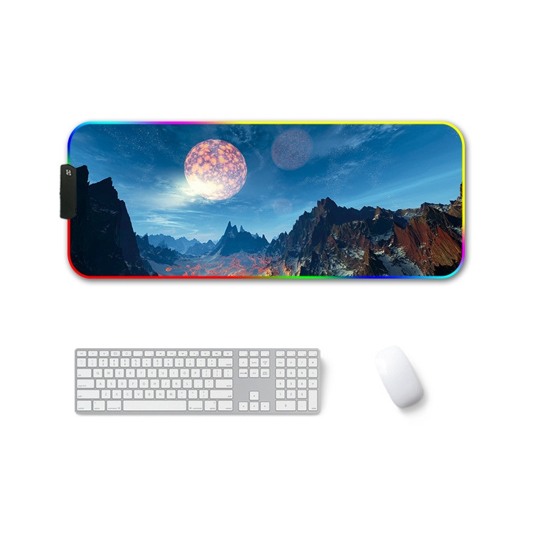 Mouse Pads - 350x600x3mm F-01 Rubber Thermal Transfer RGB Luminous Non ...