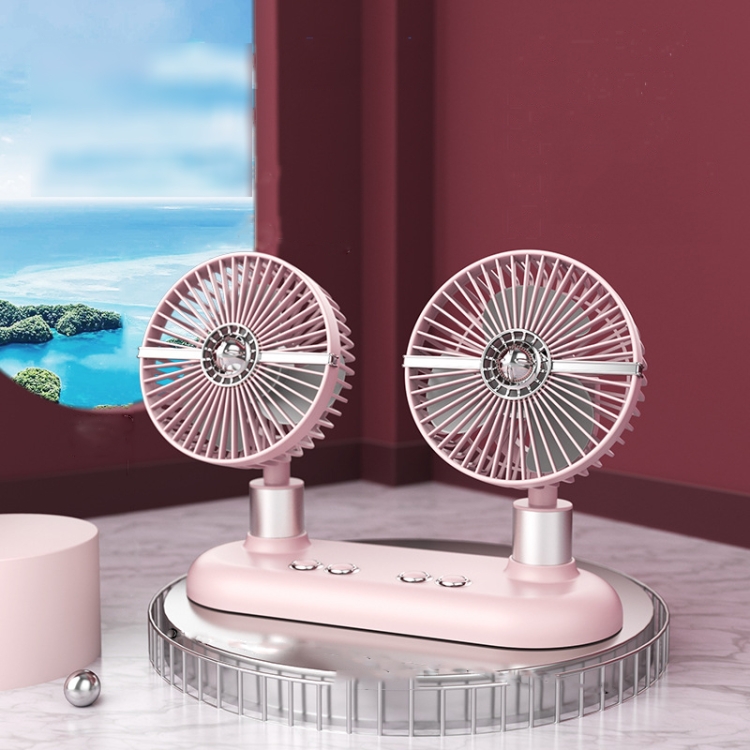 12V/24V Car Dual-Head Fan Home Car Dual-Purpose Electric Fan Large ...
