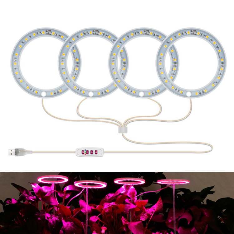 LED Plant Growth Lamp Full Spectroscopy Intelligent Timing Indoor Fill ...