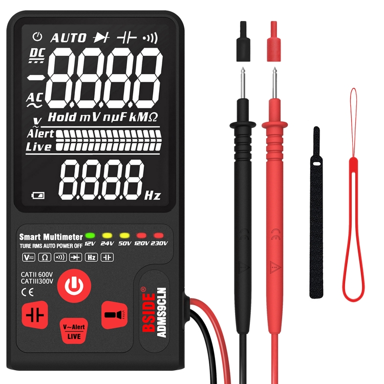 BSIDE ADMS9CLN Dual Mode Intelligent Automatic Digital Multimeter AC/DC ...