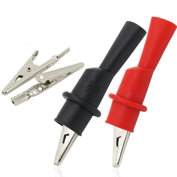 10 Pairs Multimeter Crocodile Clip Capacitor Clip Cover Pen Universal ...