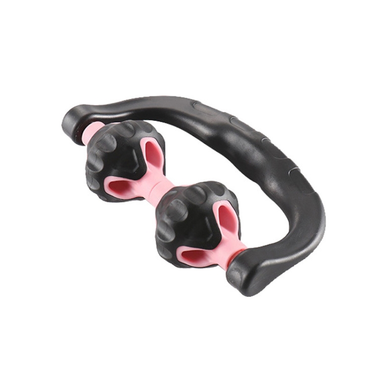 Hand-Held Roller Massager Fitness Muscle Relaxation Massage Stick(Pink)