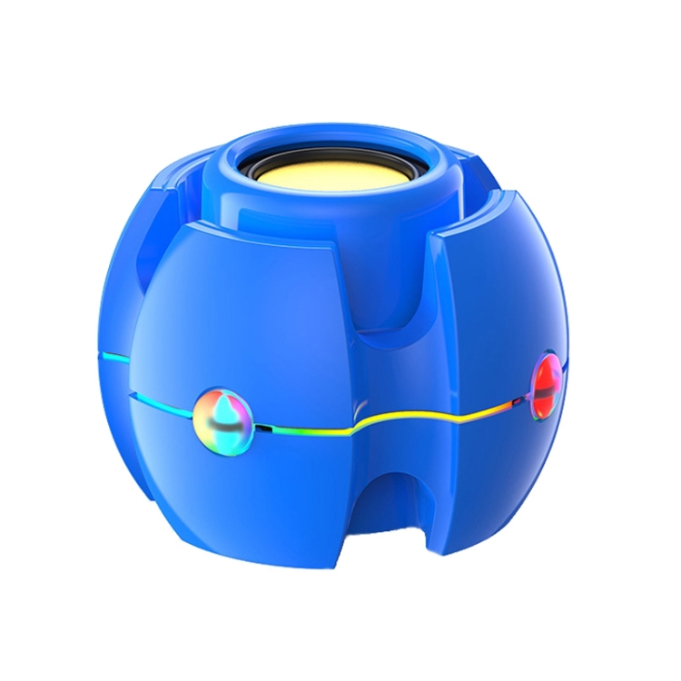 RGB Light Effect Gyro Shape Wireless Bluetooth Audio(Blue)