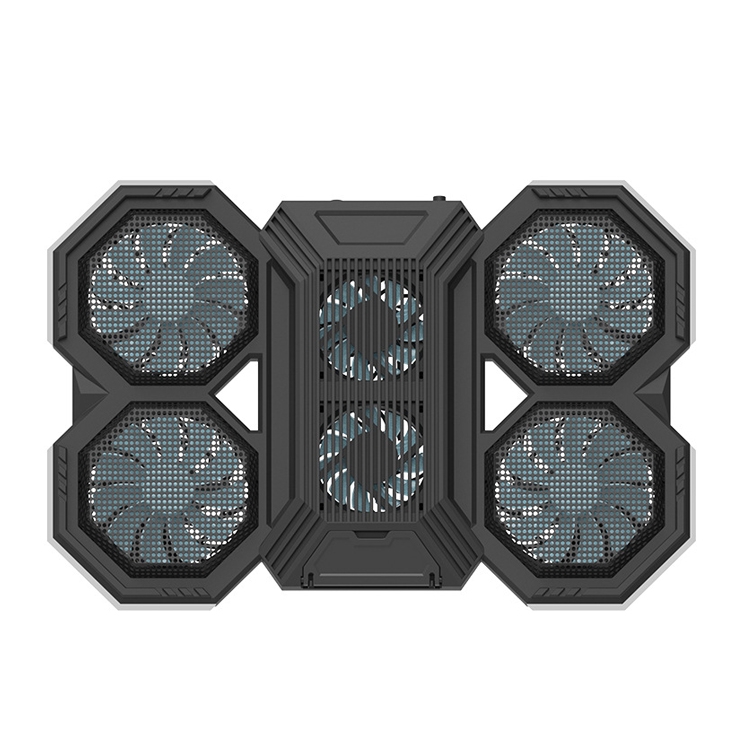F12 6 Fans USB Semiconductor Computer Radiator Notebook Stand with ...