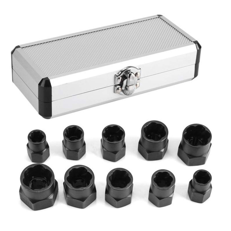 10 PCS / Set Nut Extractor Screw Removal Tool Break Wire Bolt Extractor ...