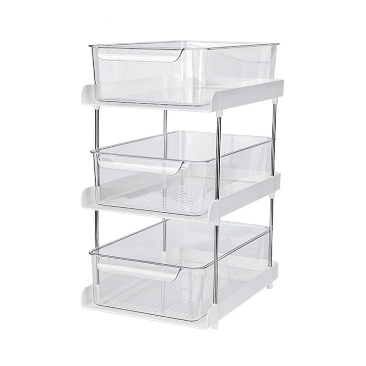 Washbasin Skin Care Products Transparent Storage Rack, Spec: Three Layers