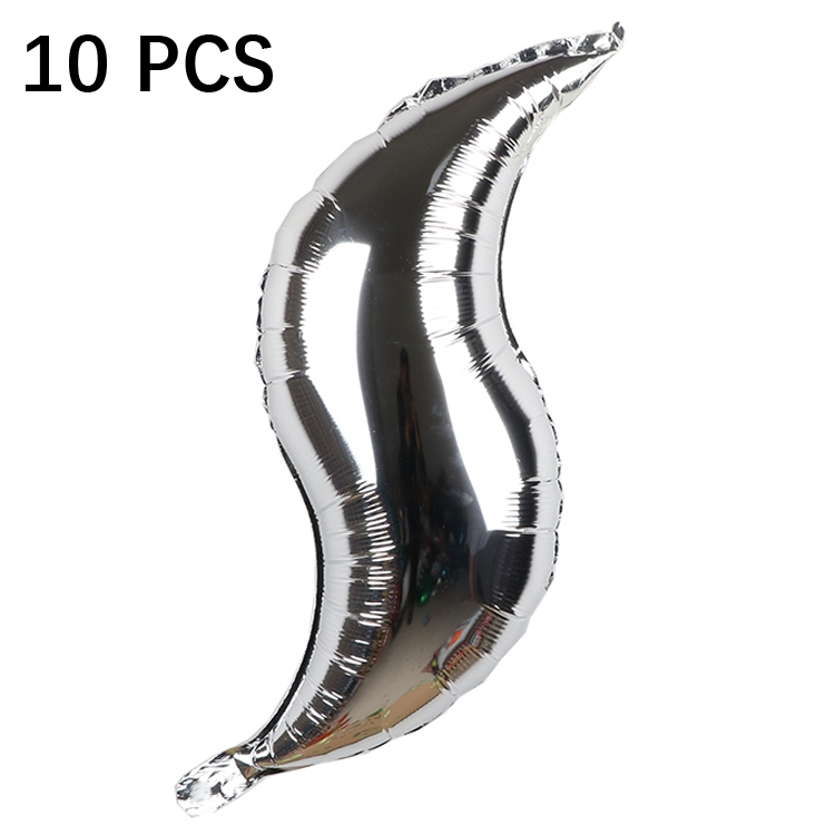10 PCS 24 Inch S-Shaped Balloon Fish Tail Wavy Balloon Birthday Wedding ...
