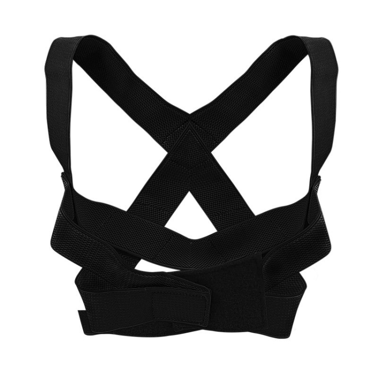 Invisible Back Anti-hunchback Posture Correction Belt, Size: L(Black)
