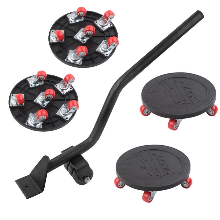 5 In 1 Universal Wheel Heavy Object Moving Tool, Model: Black Round ...