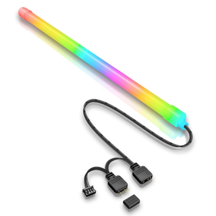 COOLMOON Y360 Round Tube Multi-interface ARGB Chassis Light Bar ...