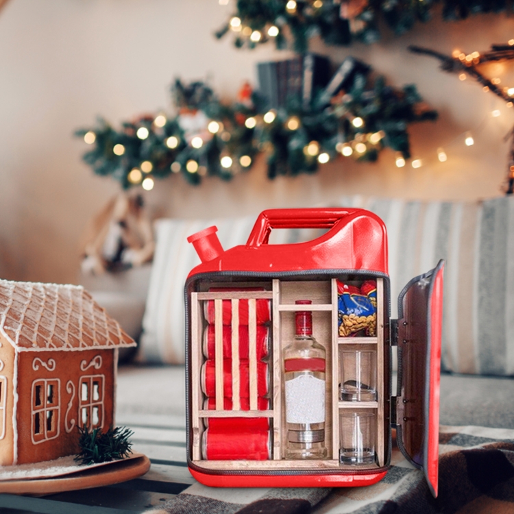 Mini Wine Cabinet Oil Barrel Shape Wine Storage Preservation Jar ...