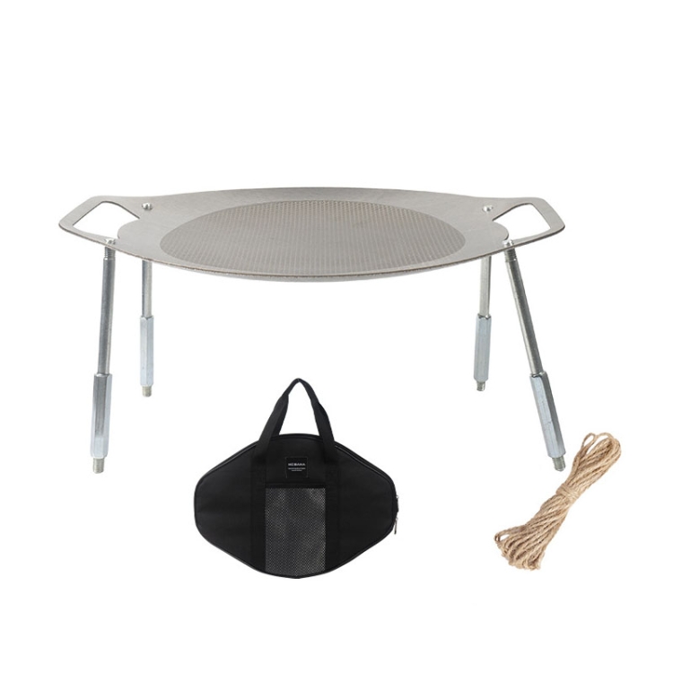 NOBANA Outdoor BBQ Pan Camping Stainless Steel Frying Pan, Style: BBQ ...